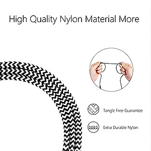 LTDNB [MFi Certified iPhone Charger Cable 3Pack[3/3/6ft] Fast Charging Lightning Cable Compatible iPhone 12/11Pro Max/11Pro/11/XS/Max/XR/X/8/8P/7and More-Black&White