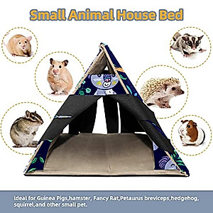 Y-DSIWX Guinea Pig House Bed, Rabbit Large Hideout, Small Animals Nest Hamster Cage Habitats Cute Cartoon Koala