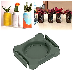 Soda Can Opener, ABS Beer Can Opener Press and Twist for Beverage (OD Green)