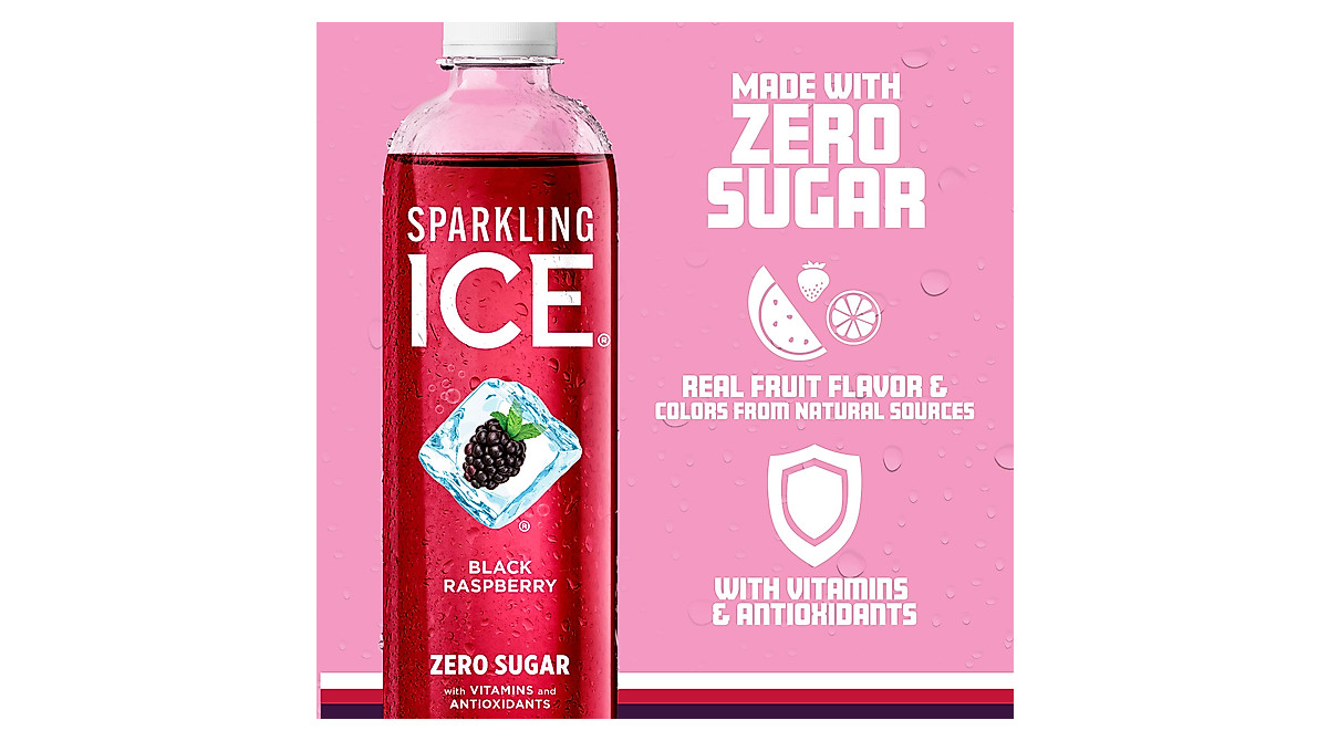 Sparkling ICE Black Raspberry: Zero Sugar, Low Calorie Water