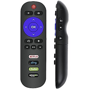 Remote Control Compatible with All TCL Roku TV with Netflix-Sling-Hulu-Amazon Buttons