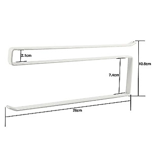 [Premium Stainless Steel Under Cabinet Kitchen Towel Holder Rack | Space-Saving Hanging Paper Towel Organizer for Kitchen Storage | Durable and Stylish Undercounter Paper Towel Rack]