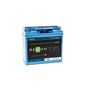 RB20 LiFePO4 20Ah 12 Volt Lithium Iron Phosphate Deep Cycle Battery