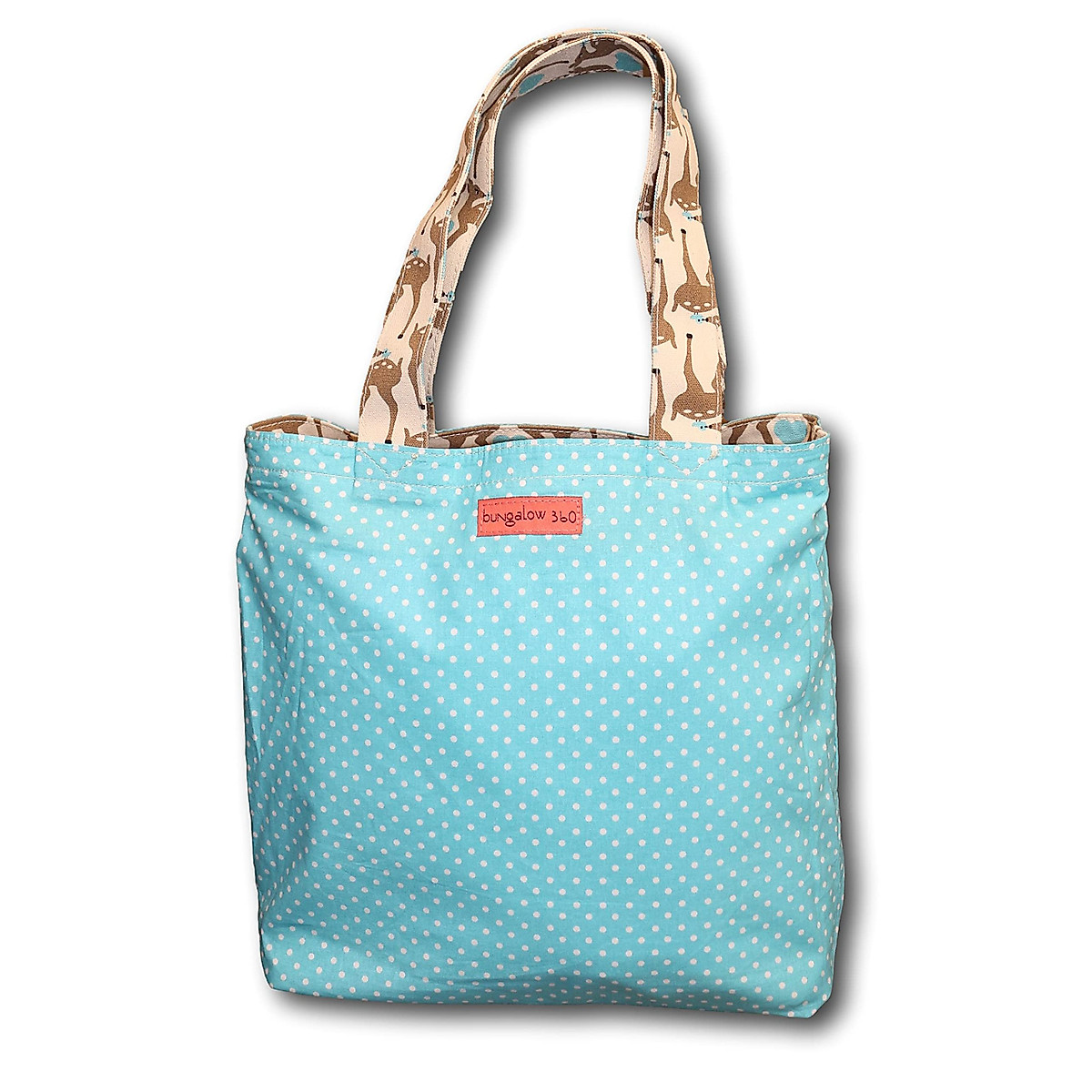bungalow 360 Reversible Canvas Tote Bag (Jellyfish)