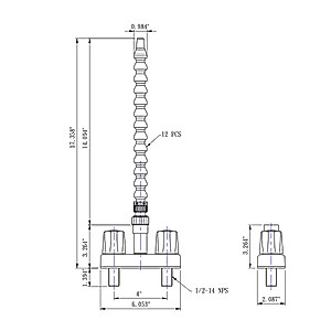 Dura Faucet RV Exterior Quick Connect Faucet with 360-Degree Flexible Gooseneck Spout (Black)