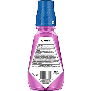 Crest Rinse Anti-Cavity Fluoride Strawberry 16.9 Ounce (500ml) (2 Pack)