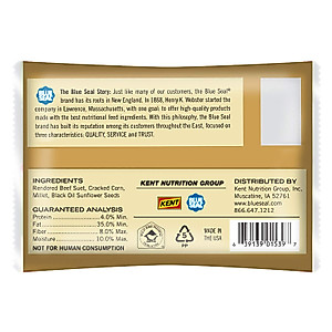 Blue Seal Sunflower Bird Suet Cake | No Mess Wild Bird Suet | 11 oz (12 Pack)