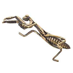GRIRIW Vintage Decor Ornament Animal Mantis Statue Decor Small Mantis Statue Delicate Mantis Craft Tabletop Decor Desktop Mantis Statue Mantis Craft Figurine Household Mantis Model Copper