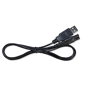 Generic USB Charging Cable and Charger Adapter for Water Flosser Portable Cordless Oral Irrigator Replacement Cable Compatible with Nicefeel VAVA BESTOPE Anjou Palotix Zerhunt Include AC Adapter）