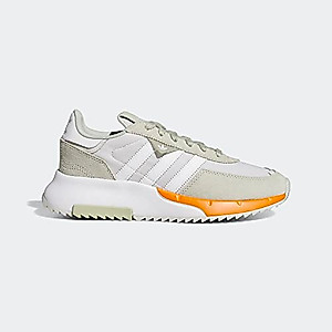 adidas Originals Women's Retropy F2 Sneaker, Grey One/White/Orange Rush, 10
