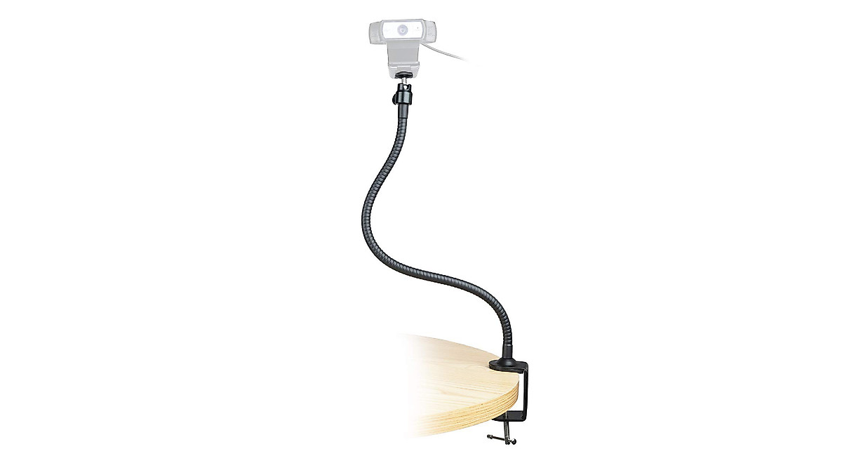 AceTaken Webcam Mount - Flexible Gooseneck Arm Clamp Stand Tripod for ...