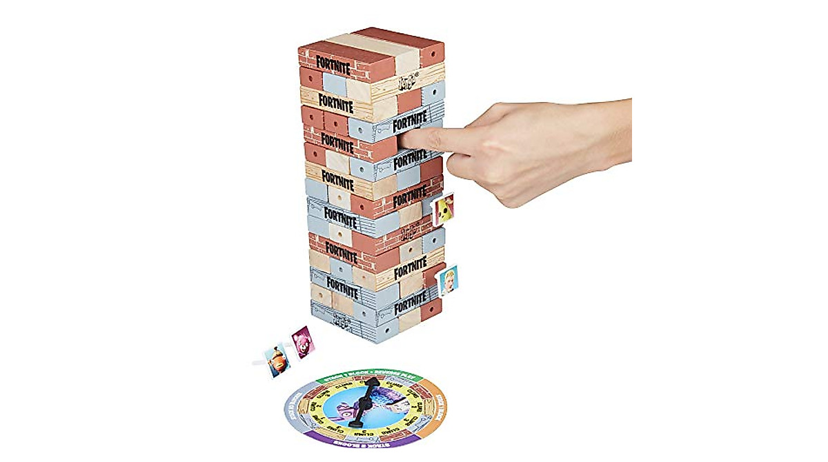 Hasbro Gaming Jenga: Fortnite Edition Game, Wooden Block Stacking Tower ...