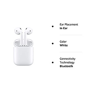 Apple Airpods In-Ear Bluetooth Wireless Headset (Renewed)