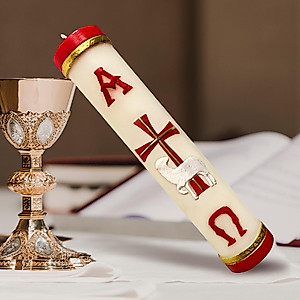 Religious Candles Catholic,Handmade Prayer Candles for Church Devotional Saint Blessed Mexican Gift,Paschal Candle,Cirios Religiosos Catolicos,Cirio Pascual,Veladoras Mexicanas,Escapularios Catolicos