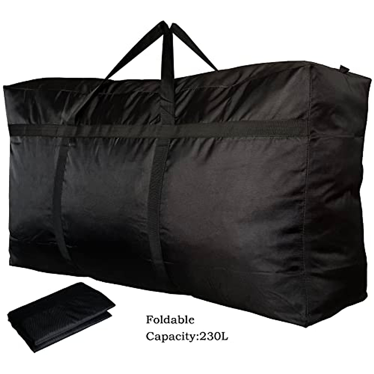 YiKitHom Extra Large Storage Duffle Bag for Travel, Black Oversized Giant Big Traveling Duffle Bag