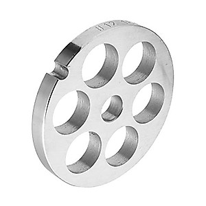 #12 Stainless Steel Meat Grinder Plate Discs Blades for Kitchenaid Mixer FGA Food Chopper and Hobart, LEM, Cabelas, Weston, MTN Meat Grinders