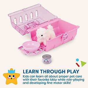 Battat- Play Circle- Pet Carrier – Stuffed Animal Kitten – Plush Toys- Pretend Play – 3 years +