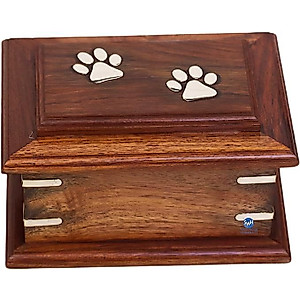 Wooden Urn Box For Pet Ashes | Wood Cremation Urns For Cat and Dog Ashes | Keepsake Urns | Funeral Urns | Handmade Urns | Burial Urns (A)