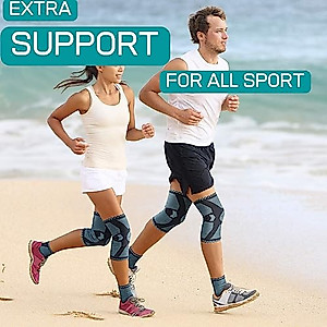 [ 2 pack ] Ankle Support Running, Sports, Daily Wear - Ankle Brace, Achilles Tendonitis Support, Sprained Ankle Supports for Weak Ankles and Joint Pain - Sprained Ankle, Plantar Fasciitis, Achilles Tendonitis, Relieve Swelling of Heel Spurs (Large)
