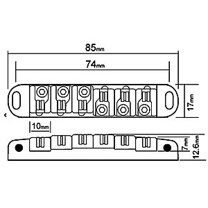 Locking Roller Bridge for Epiphone Les Paul Guitar- Chrome