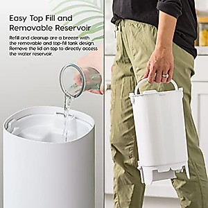 IRIS USA WOOZOO Ultrasonic Humidifier - Cool Mist 3L Water Tank, Bedroom Baby Nursery, Adjustable Mist Level, Night Light Function, Whisper Quiet, Runs up to 38 hours, Auto Shut Off