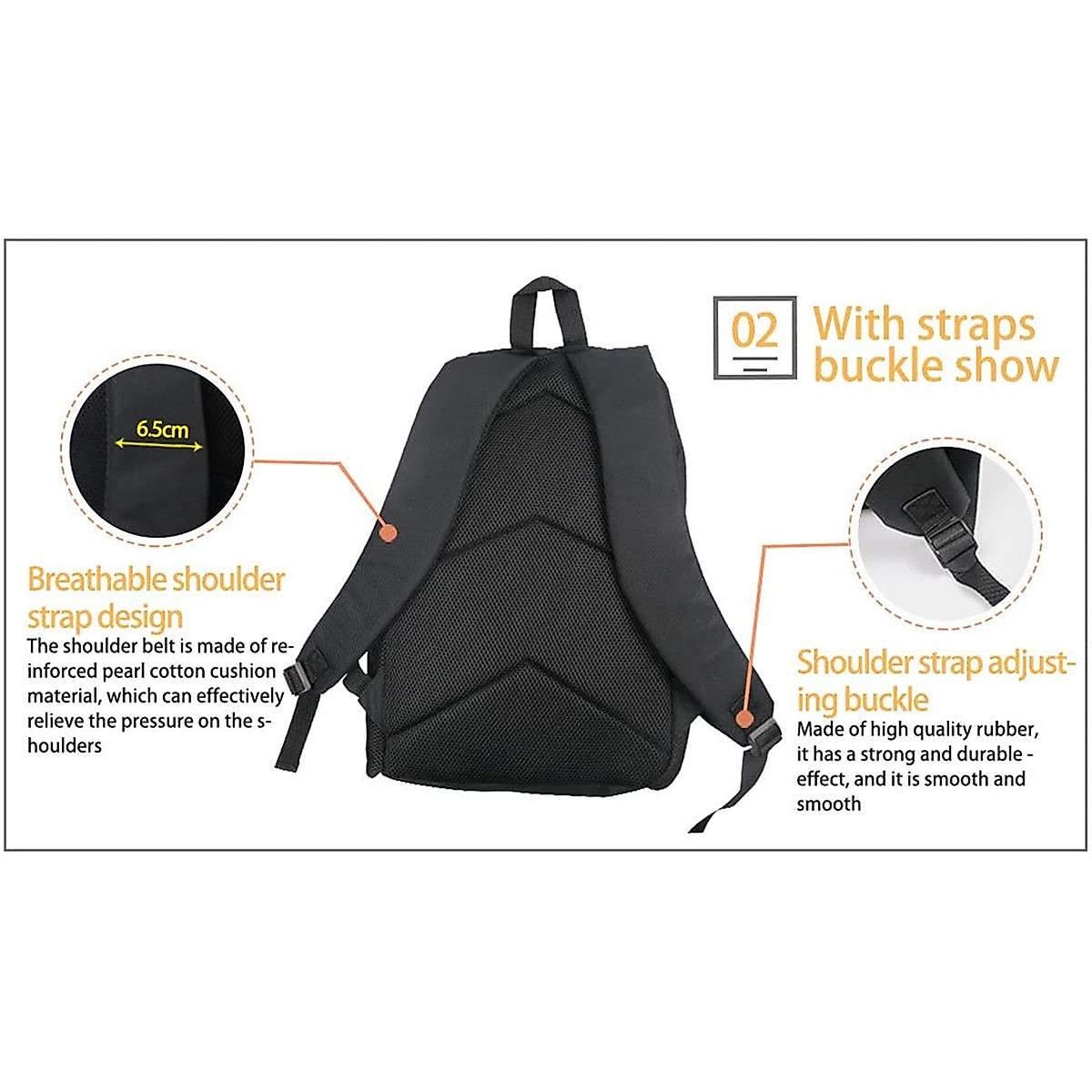 POLERO She's Sunshine Mixed With A Little Hurricane Sunflower Backpack for Women Girls Sunflowers Butterfly School Rucksack