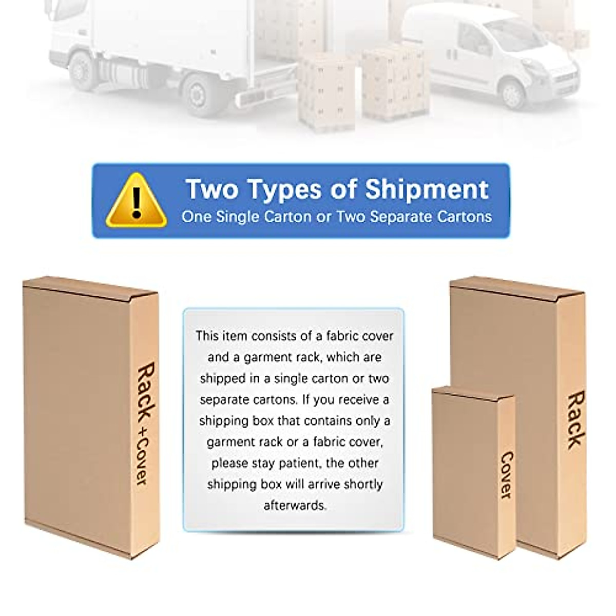 VIPEK V6C Heavy Duty Covered Clothes Rack Portable Wardrobe Closet, 5 Tiers Wire Garment Rack Black Metal Clothing Rack with Grey Oxford Fabric Cover, 75.6" L x 18.5" W x 76.8" H, Max Load 780 LBS