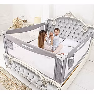 BabyGuard Bed Rails for Toddlers - Extra Long and Tall Specially Designed for Twin, Full, Queen, King & California King Bed Mattress (1 Side, 80")