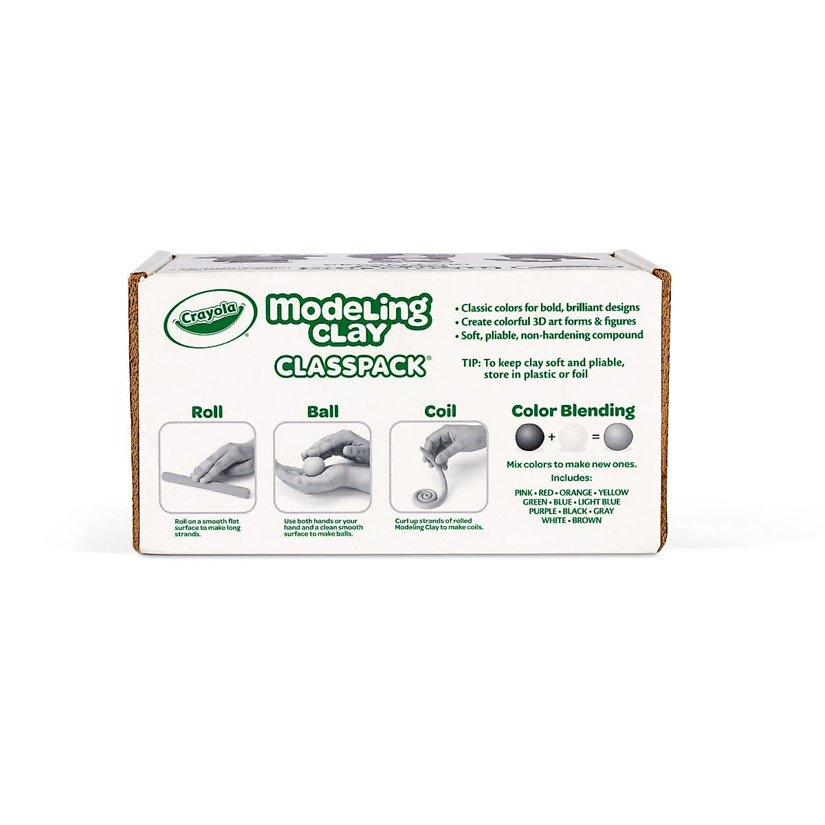 Crayola Modeling Clay Classpack (24 Packs), Bulk Modeling Clay for Kids, 12 Colors, Nontoxic, Classroom Supplies for Kids Arts & Crafts