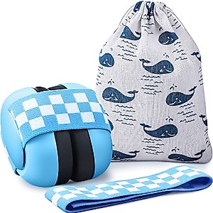 TOODOO Baby Ear Protection Noise Cancelling Ear Muffs Toddler Headphone with Adjustable Elastic Headband for Baby 3-36 Month