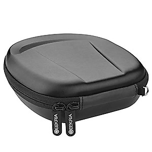 Geekria Shield Case Compatible with Master & Dynamic MH40, MW65, MW60, M&D MW50+, MG20 Wireless Headphones, Replacement Protective Hard Shell Travel Carrying Bag with Cable Storage (Black)