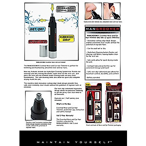 MANGROOMER PRO Essential Nose and Ear Hair Trimmer