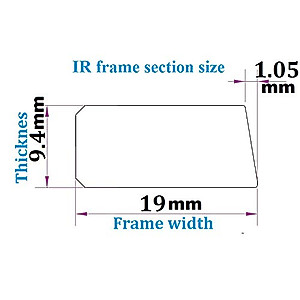 Deyowo 24 Inch Interactive 10 Points Infrared IR Touch Screen Overlay Frame Free Driver