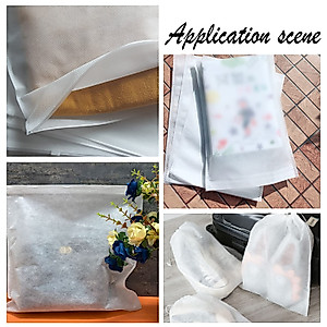 CHGCRAFT 30Pcs 3Sizes Non-Woven Fabric Dustproof Handbag Storage Organizer White Bag Dust Cover for Storage