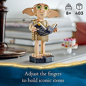 LEGO Harry Potter Dobby The House-Elf 76421 Building Toy Set for 8 Year Old Boys, Girls, and Kids; Authentically Detailed Build and Display Model of a Beloved Character