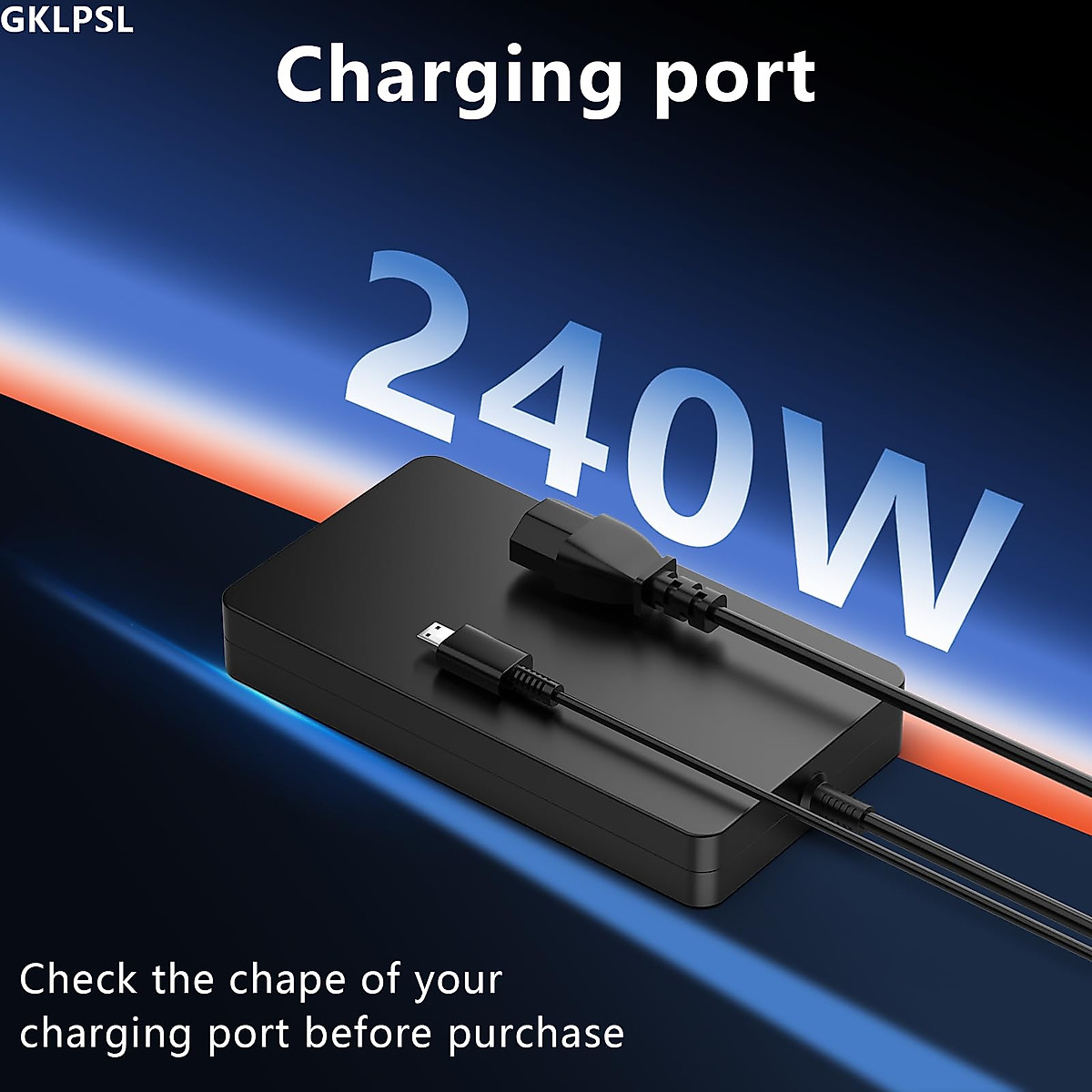 240W USB Tip Charger Replacement for MSI Stealth A16 16 AI+ A3XWIG A3HWHG A3XWJG A3XWIG,Crosshair 16 HX D14VGKG-057US,Pulse 16 AI C1VGKG C1VFKG,Alpha 17 C7VG C7VF Stealth GS77 CreatorPro Z17 Z16P Z16