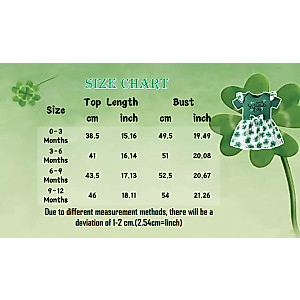 Noubeau Baby Girl St. Patrick's Day Outfits Short Sleeve Lucky Gal Print Romper+Clover Ruffle Shorts Bloomers Summer Clothes (Green Letter, 3-6 Months)