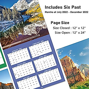 2023-2024 Wall Calendar - Wall Calendar 2023-2024 Monthly, Jul 2023 - Dec 2024, 12" x 24" (Open), Wall Calendar with Daily Blocks, Perfect Calendar for Organizing & Planning - National Parks