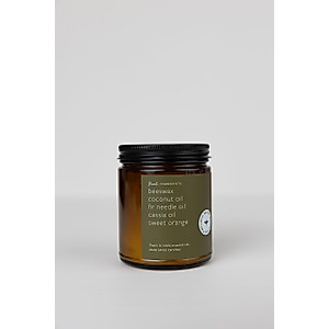 Fontana Candle Company - Cinnamon Orange Clove | Lightly Scented Candle | Made from Beeswax and Coconut Oil | Essential Oil | Wood Wick | Long Lasting | Clean Burn and Non Toxic