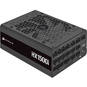 Corsair HX1500i, HXi Series, 80 PLUS Platinum Fully Modular Ultra-Low Noise ATX Digital Power Supply (Triple EPS12V Connectors, 140mm Fluid Dynamic Bearing Fan, Zero RPM Fan Mode) Black