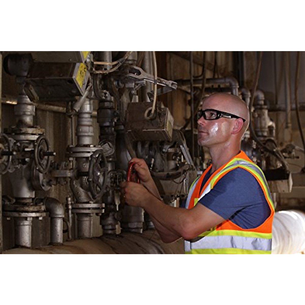 Pyramex Furix Safety Glasses, Black Frame/Clear Anti-Fog