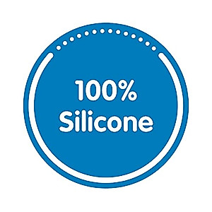 Dr. Brown’s Natural Flow® Options+™ Glass Baby Bottle Sleeves, 100% Silicone, 8 oz, Narrow, Blue