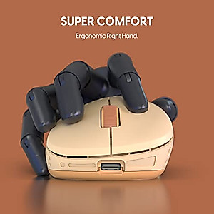 Pulsar Gaming Gears - Xlite V2 Retro Edition Wireless High Performance Super Light and Fast Ergonomic Gaming Mouse 2.4Ghz 1ms 20000 DPI Optical Sensor PAW3370 (Medium, Wireless, Brown)