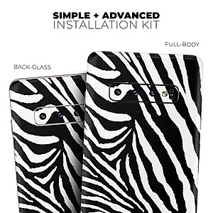 DesignSkinz Toned Zebra Print Protective Vinyl Decal Wrap Skin Cover Compatible with The Samsung Galaxy S20 (Screen Trim & Back Glass Skin)