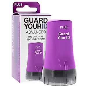 Guard Your ID Advanced Security Roller 2.0 for Identity Theft Prevention Stamping Purple