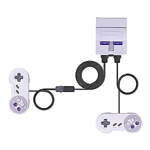 2Pack Extension Long Cables Power Cord For Controller Pad For Super Nintendo NES Classic 2017 & Mini Edition 2016 Senhai Wii U & Wii Guitars/Raphnet Adapters Nunchuck Remote Controller 10FT/3M Wire