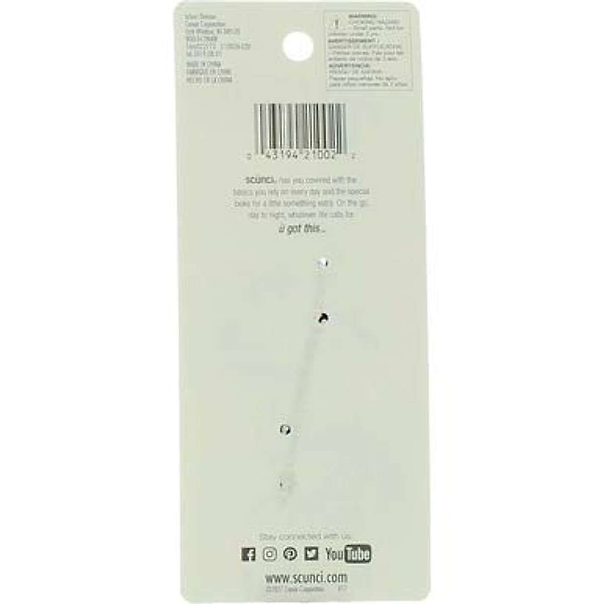 Scunci fish claw clips 2 ct, Multi-Colored, 1 pack