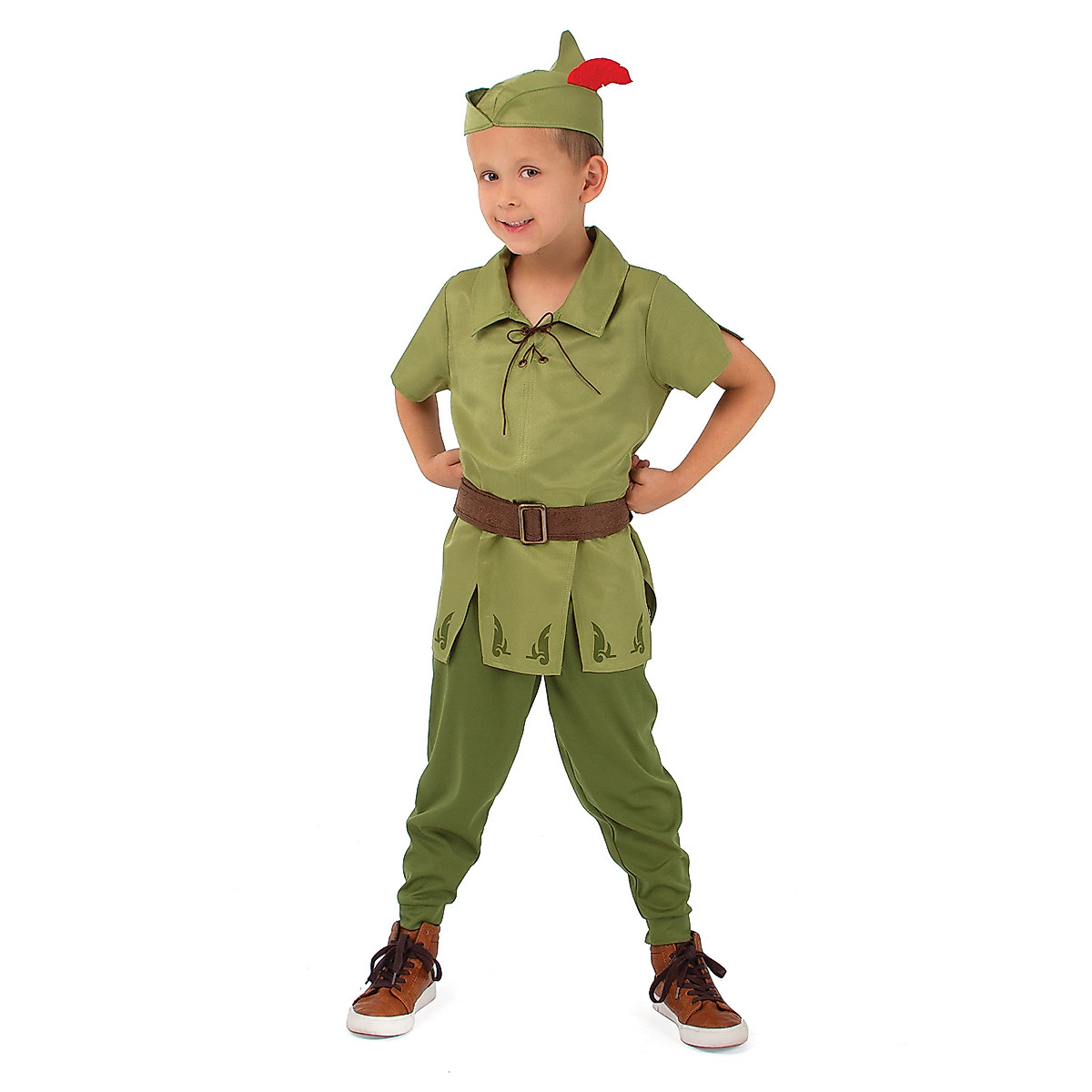 Little Adventures Child Peter Pan Costume (Large Age 5-7) - Machine Washable Child Pretend Play and Party Costume