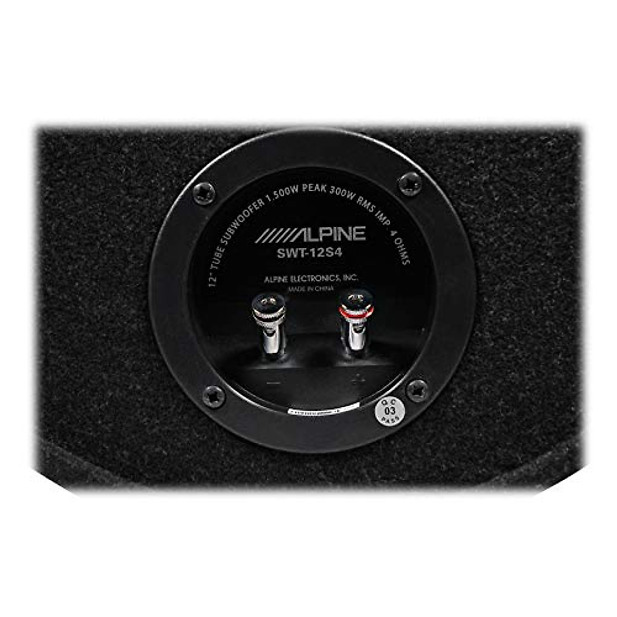 Alpine SWT-12S4 1000 Watt 12" Car Audio Bass Tube Subwoofer Bundle with Amplifier and Amp Kit