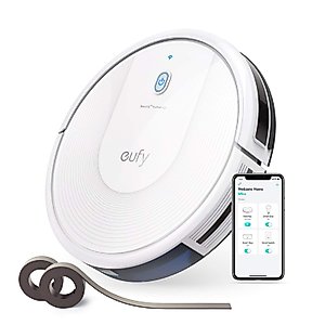 eufy by Anker, BoostIQ RoboVac 30C, Wi-Fi, Super-Thin, 1500Pa Suction, Boundary Strips Included, Cleans Hard Floors to Medium-Pile Carpets (Renewed)